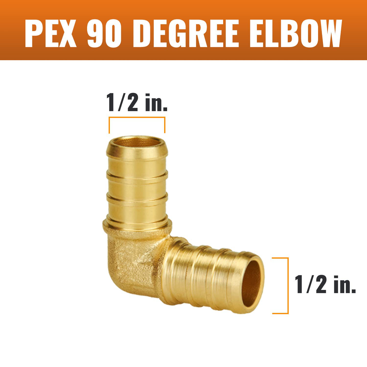 GetUSCart- SUNGATOR Pex Fittings 1/2 Inch, 25-Pack 1/2" Pex 90 Degree ...