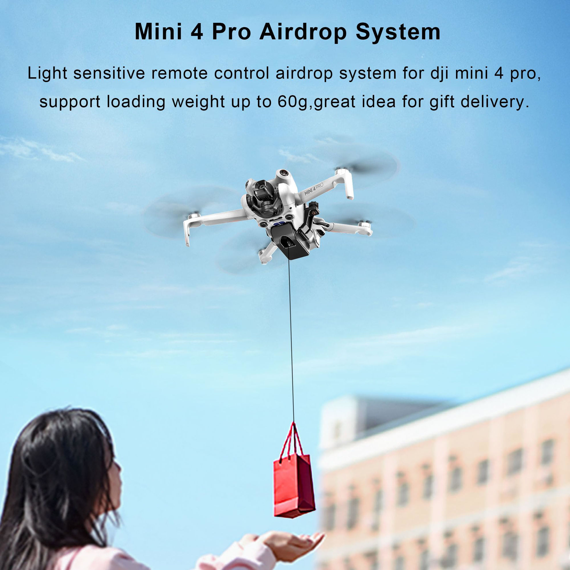 GetUSCart- Mini 4 Pro Airdrop System, Quick Release Payload Delivery Transport Device Wedding ...