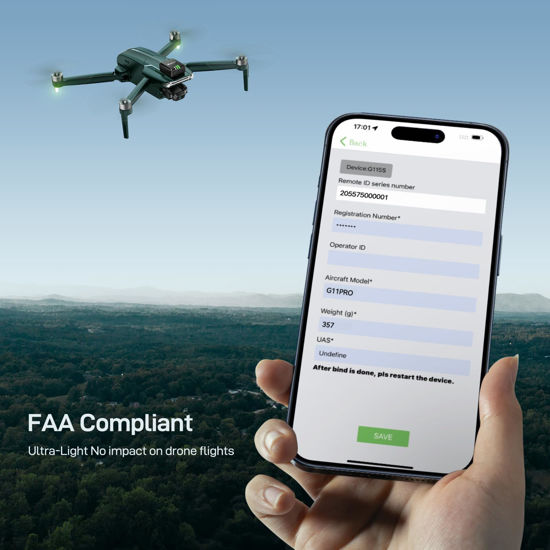 GetUSCart- G115S Drone Remote ID Module for Drone with Buzzer FAA ...