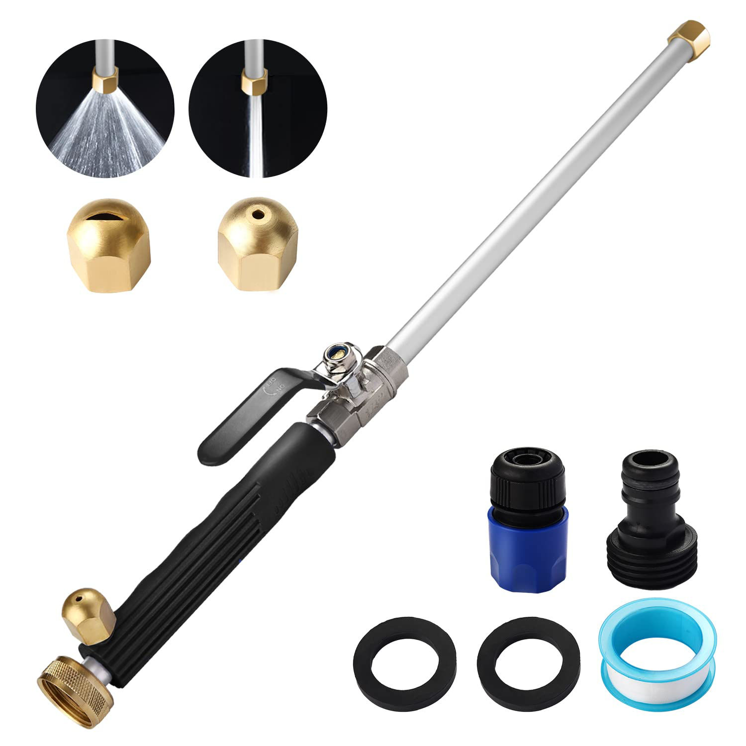 GetUSCart- Rerennco Upgraded Jet Nozzle for Garden Hose Power Washer ...