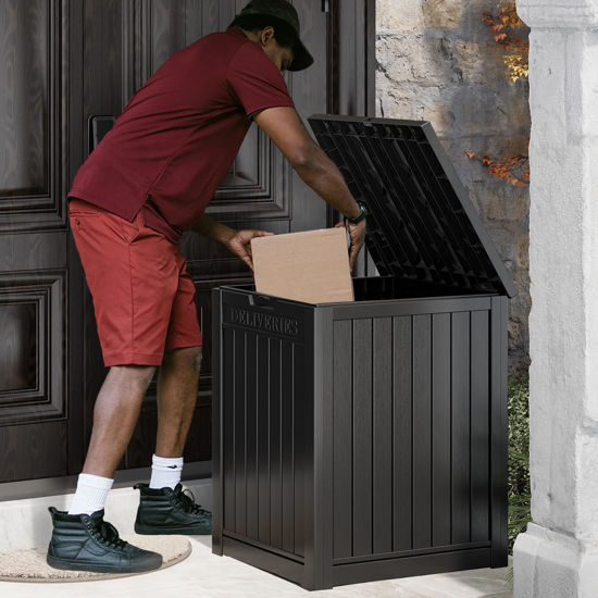 GetUSCart- 51 Gallon Resin Package Delivery Box for Outside, Storage ...