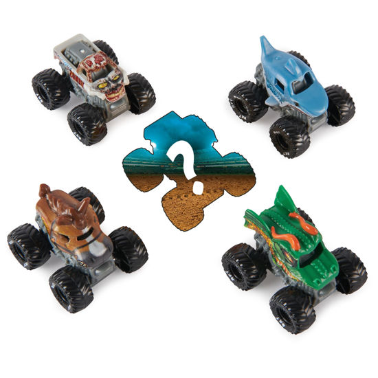GetUSCart- Monster Jam, Official Mini 5-Pack with Mystery Collectible ...