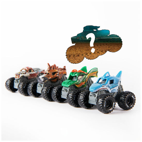 GetUSCart- Monster Jam, Official Mini 5-Pack with Mystery Collectible ...
