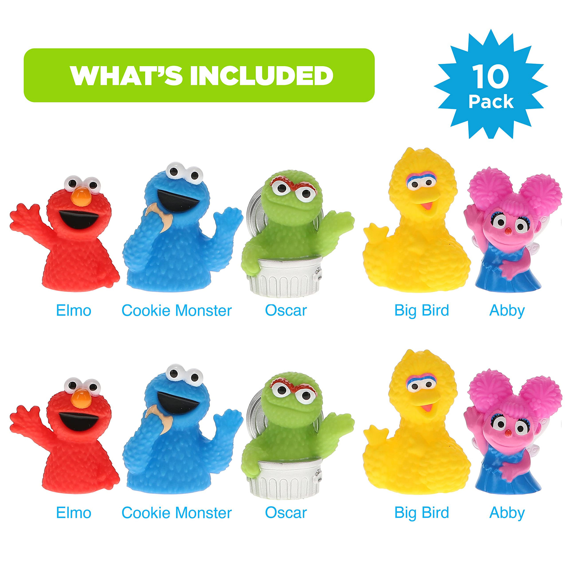 GetUSCart- Sesame Street 10 Piece Finger Puppet Set - Party Favors ...