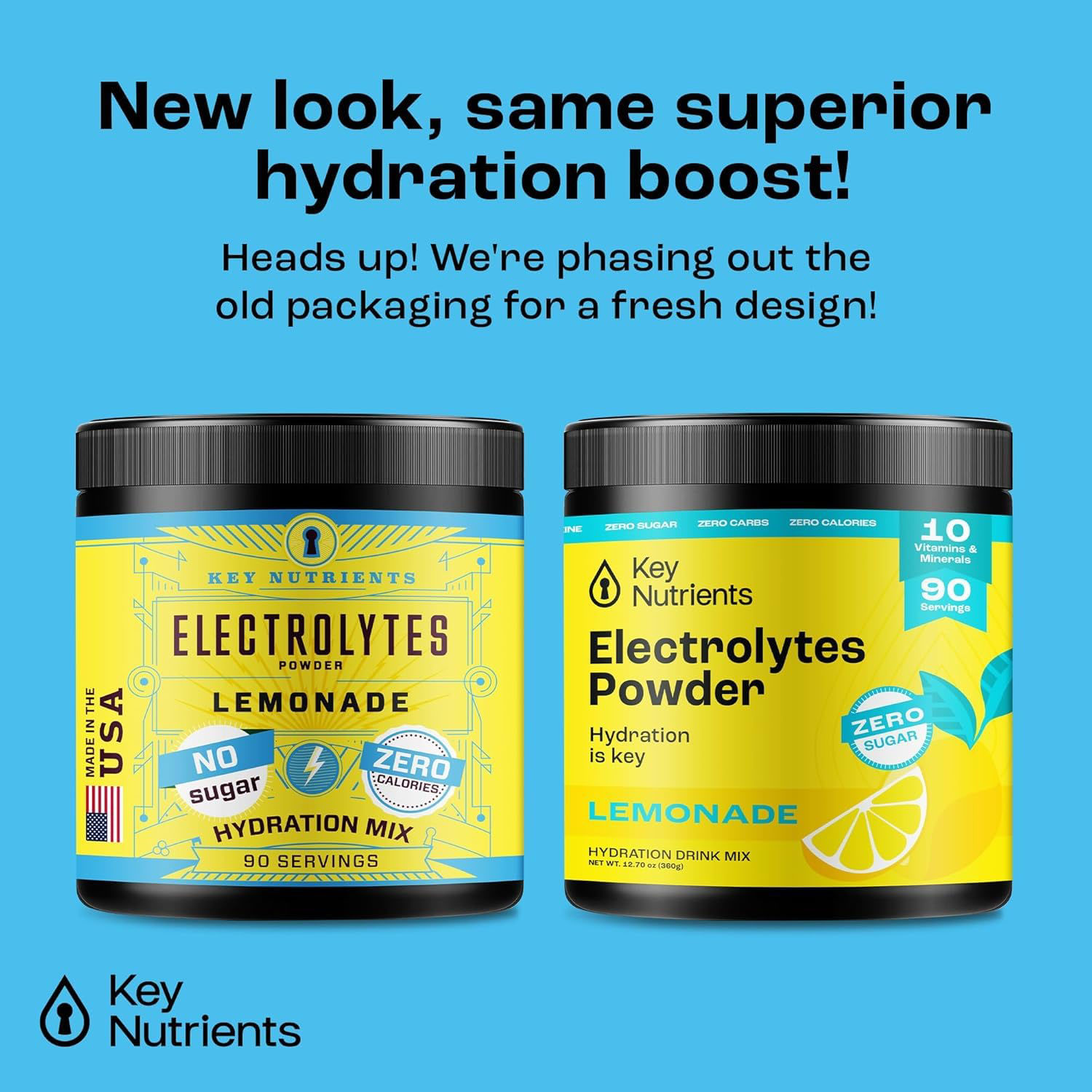 GetUSCart- KEY NUTRIENTS Multivitamin Electrolytes Powder No Sugar ...