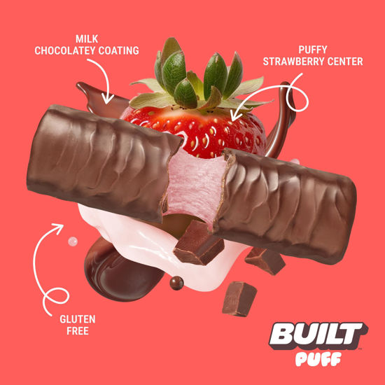 GetUSCart- BUILT Puffs Protein Bars, Strawberries 'N Cream Puff - High ...