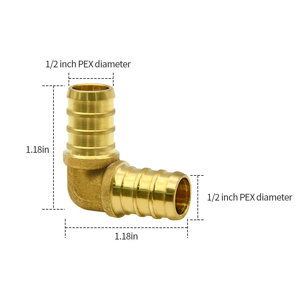 GetUSCart- 25/50/100 Pack PEX Fittings, 1/2" Fittings/ 3/4" Fittings ...