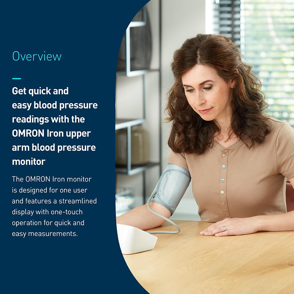 GetUSCart- OMRON Iron Upper Arm Blood Pressure Monitor, Clinically ...