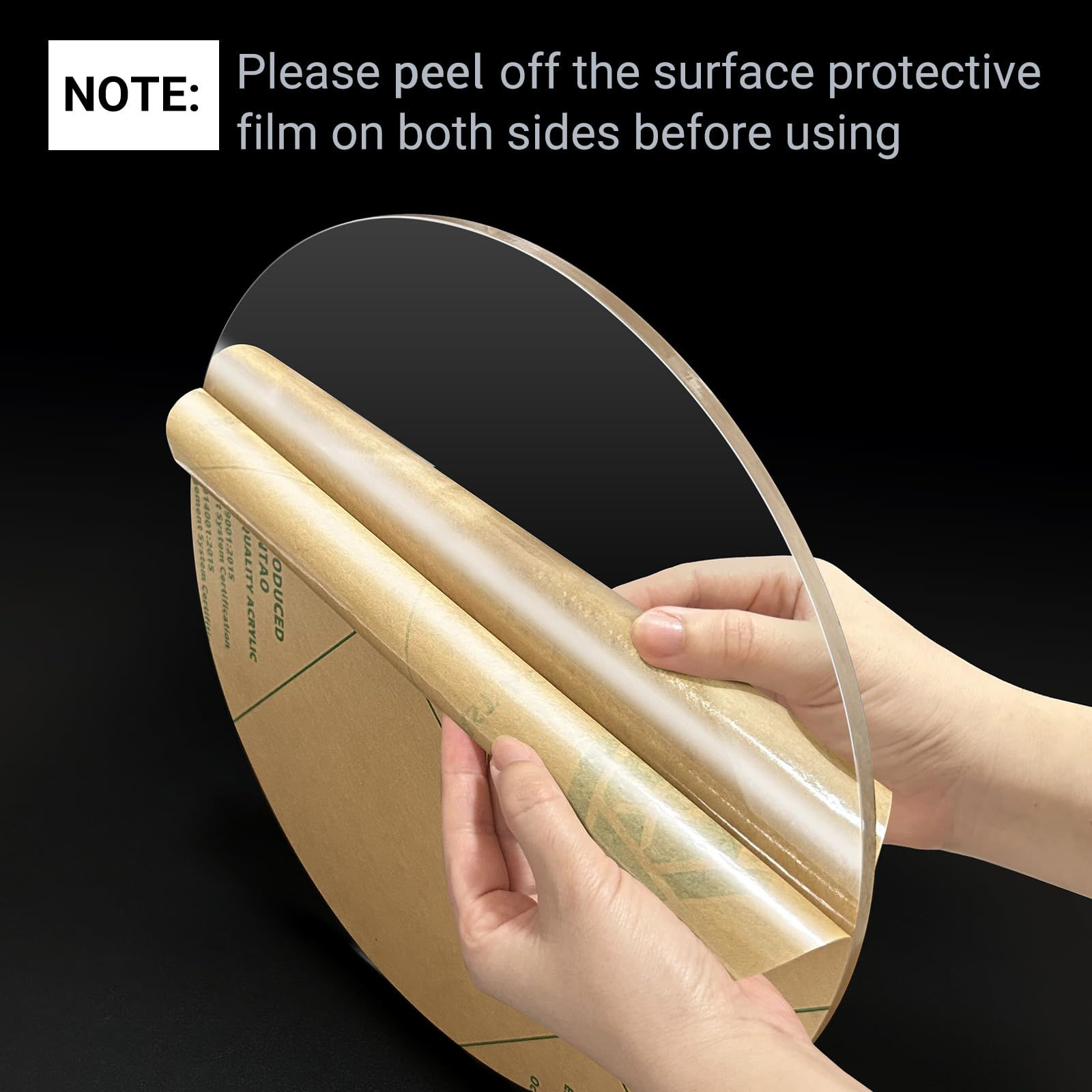 GetUSCart- 4 Pieces 1/8" Round Plexiglass Sheet, 6 Inch Diameter Clear ...