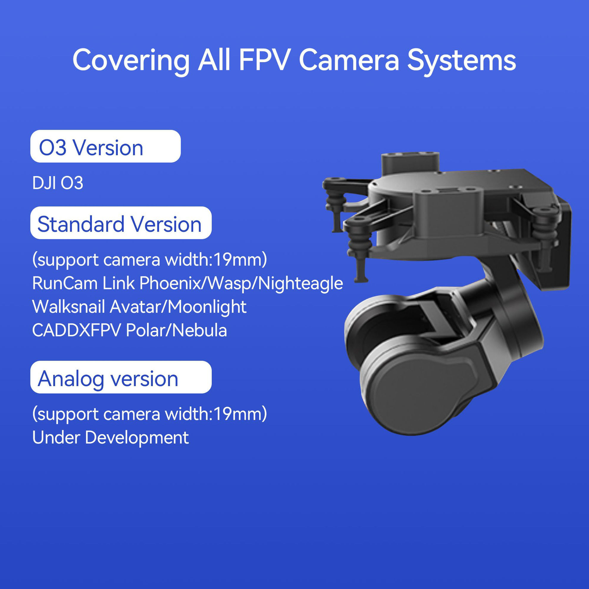 GetUSCart- C-20T 3-Axis FPV Camera Gimbal,Pan Tilt Mount,FPV Head ...