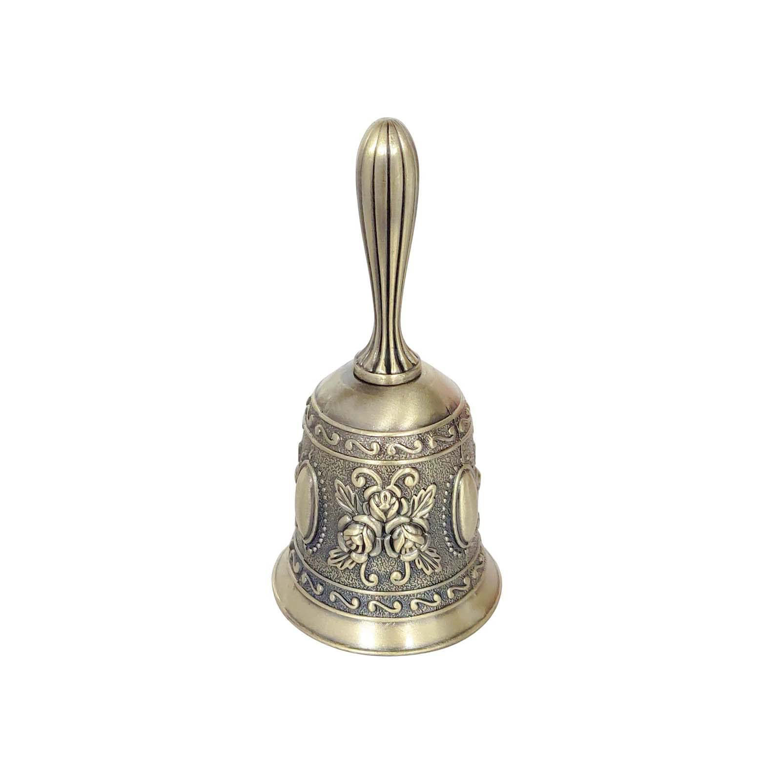 GetUSCart- 1 Pack Hand Held Bell, Metail Dinner Bell Wedding Bells ...