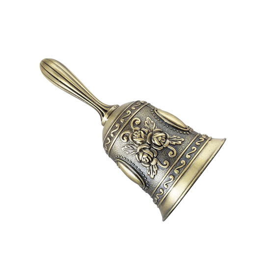GetUSCart- 1 Pack Hand Held Bell, Metail Dinner Bell Wedding Bells ...