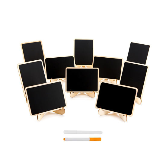 GetUSCart- DSTELIN 10 Pack Mini Chalkboards Signs with Easel Stand ...