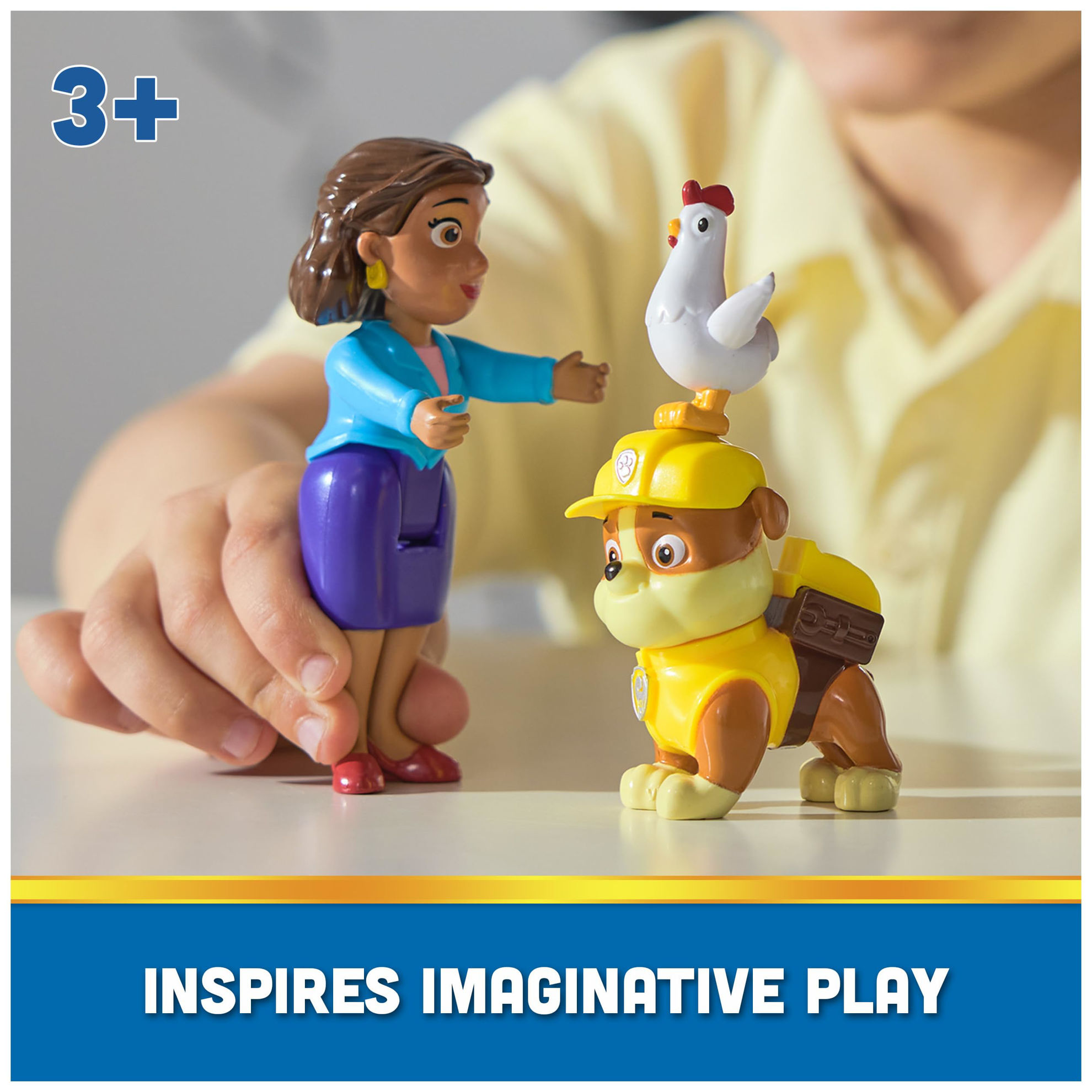 GetUSCart- Paw Patrol Rubble, Mayor Goodway & Chickaletta Figures, Kids ...