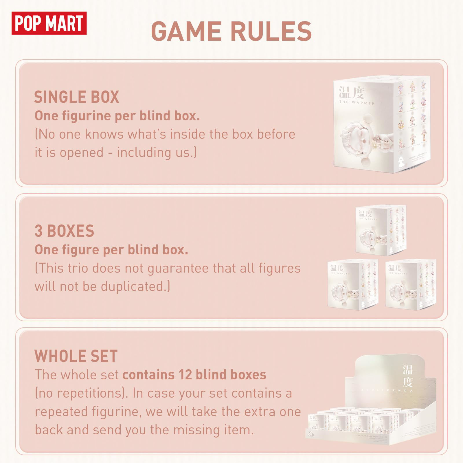 GetUSCart- POP MART Skullpanda Warmth Series, Skullpanda Blind Box ...