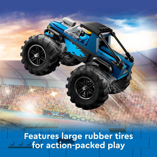 GetUSCart- LEGO City Blue Monster Truck Off-Road Toy Playset with a ...
