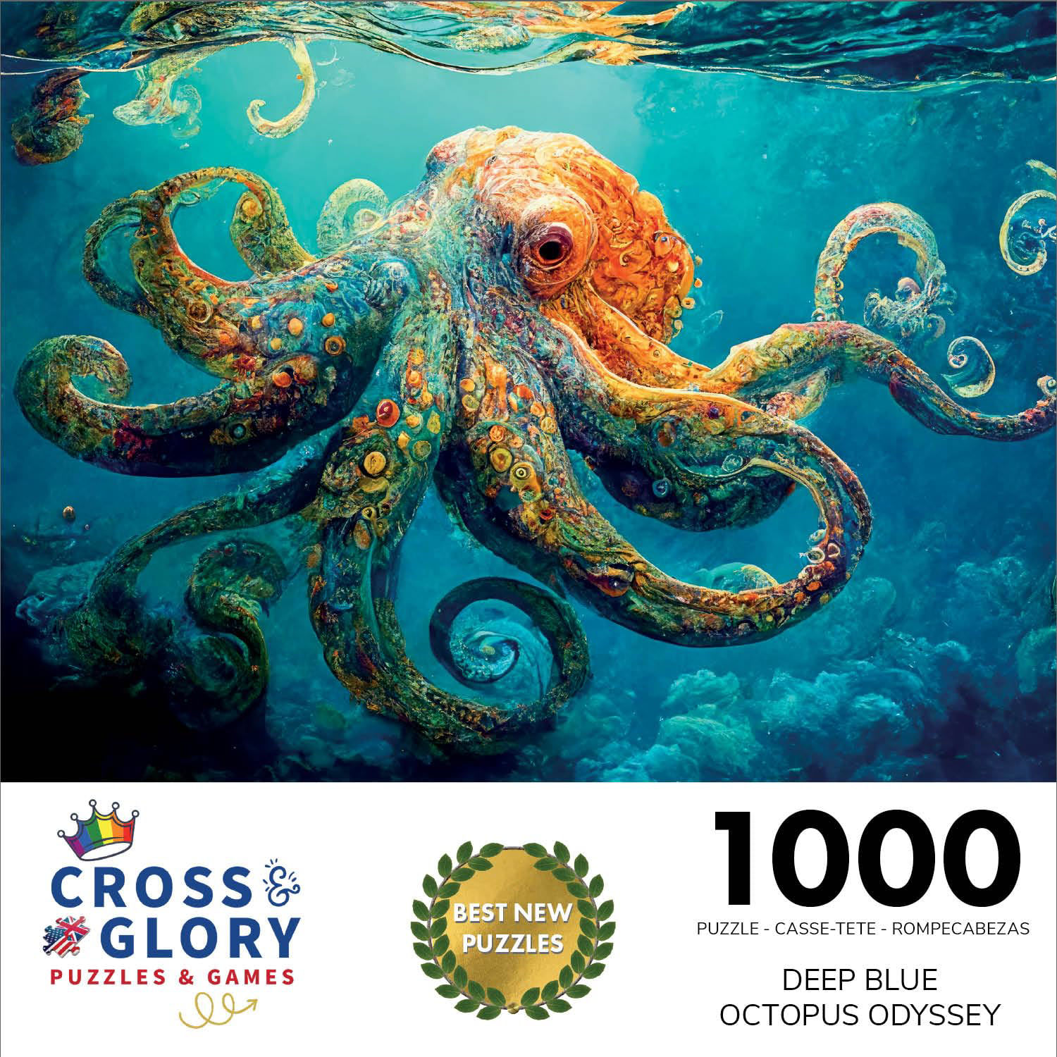 GetUSCart- Cross & Glory - Deep Blue Octopus Odyssey - 1000 Piece ...