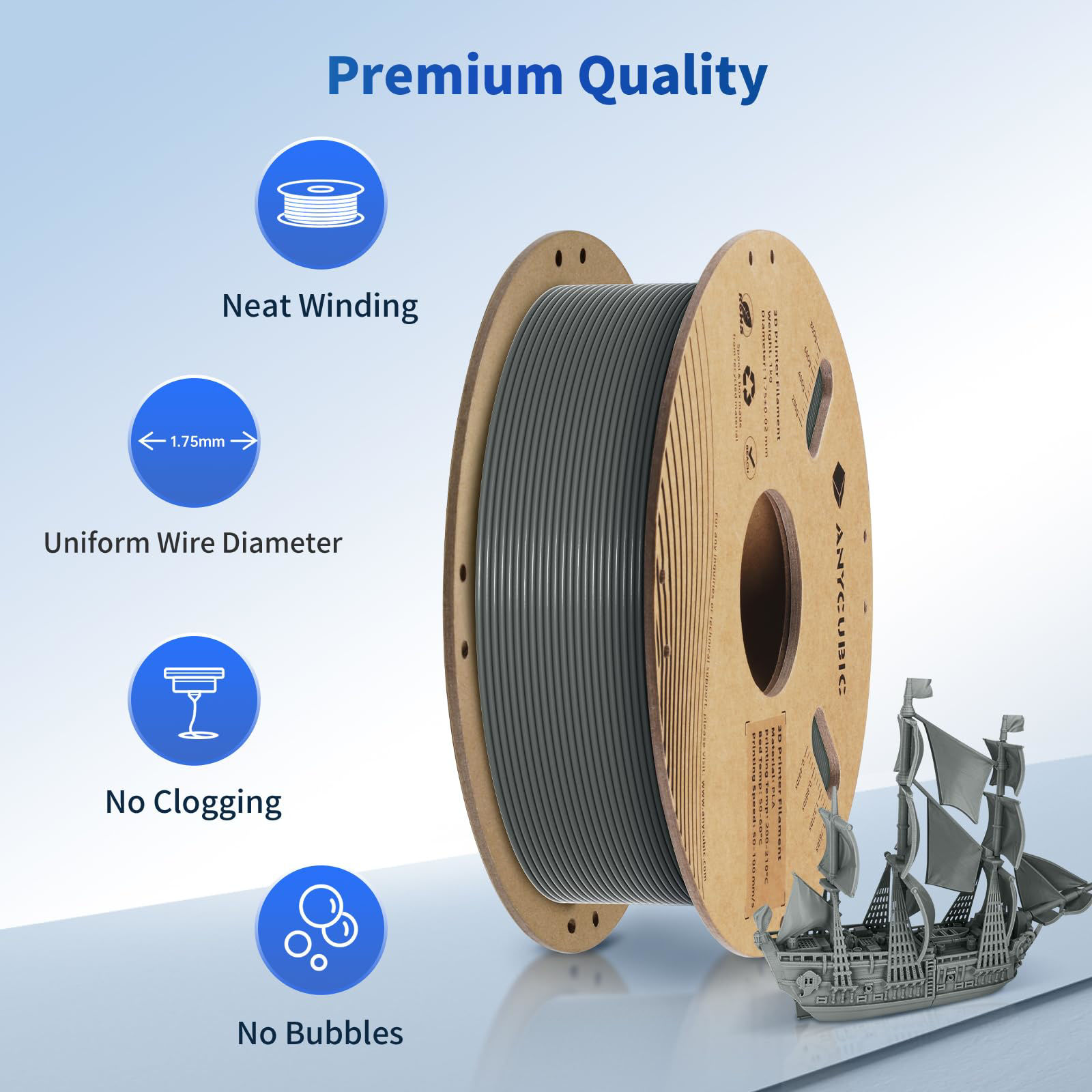 GetUSCart- ANYCUBIC PLA 3D Printer Filament, RFID 3D Printing PLA ...