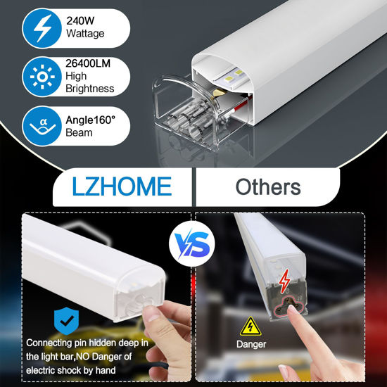 GetUSCart- LZHOME Hexagon LED Garage Light: 25 Pack Updated Bigger Size ...