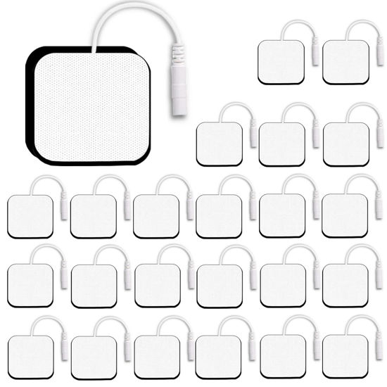 GetUSCart- 24PCS TENS Unit Replacement Pads 2X2, Latex Free Electrodes ...