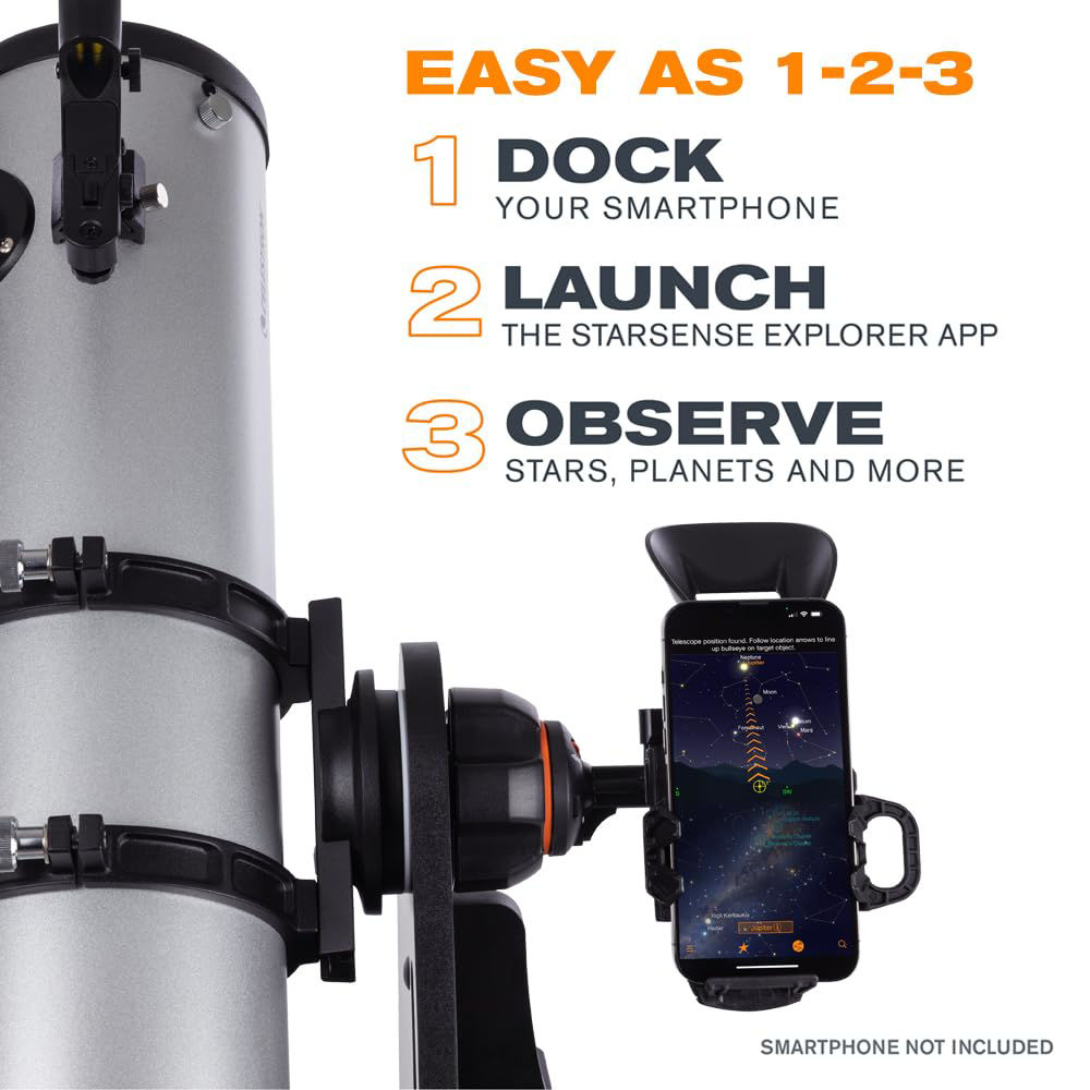 GetUSCart- Celestron - StarSense Explorer 130mm Tabletop Dobsonian ...