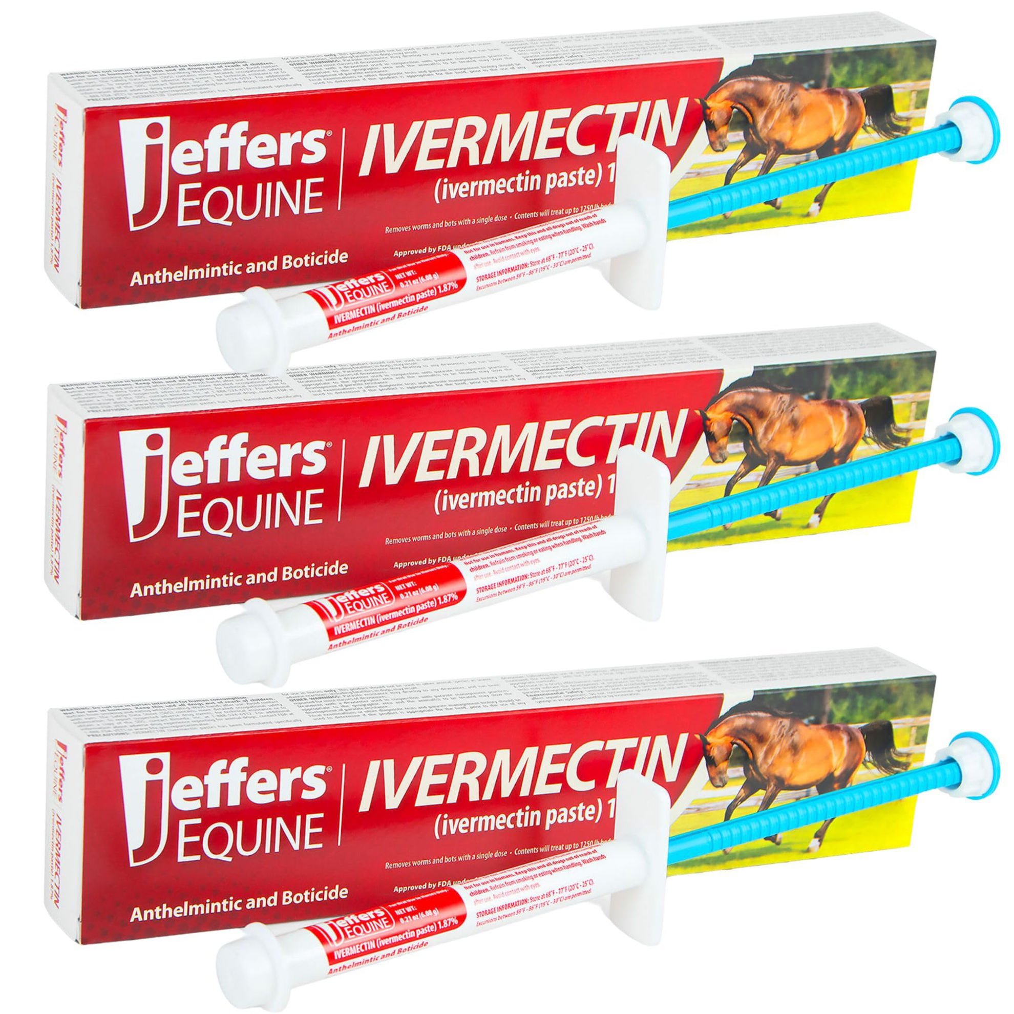 GetUSCart- Jeffers Ivermectin Gel Dewormer for Horses - Apple Flavored ...