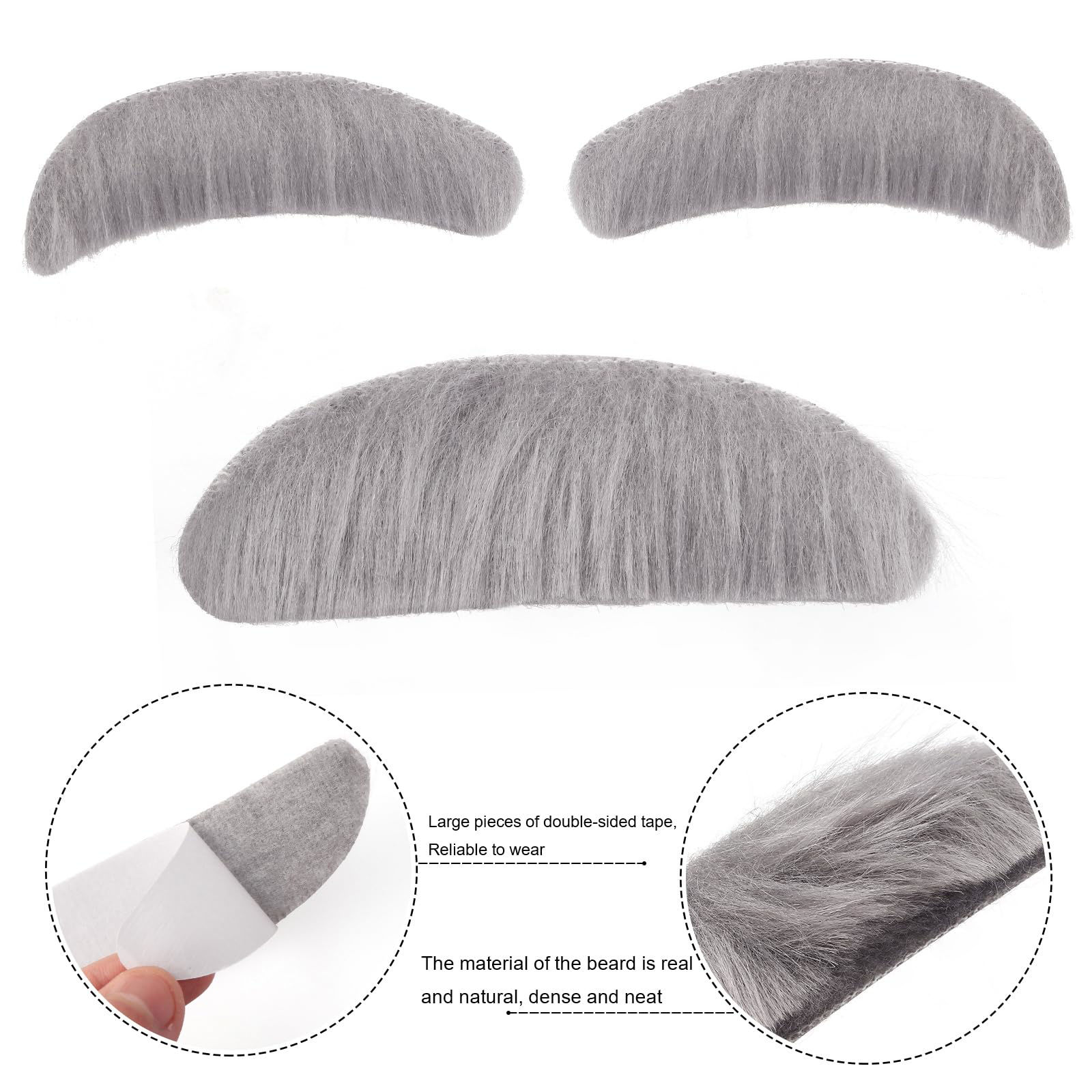 GetUSCart- Yewong Kids Old Man Costume Beret Hat Mustache Eyebrows ...