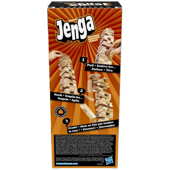 GetUSCart- Hasbro Gaming Jenga Classic Game with Genuine Hardwood ...