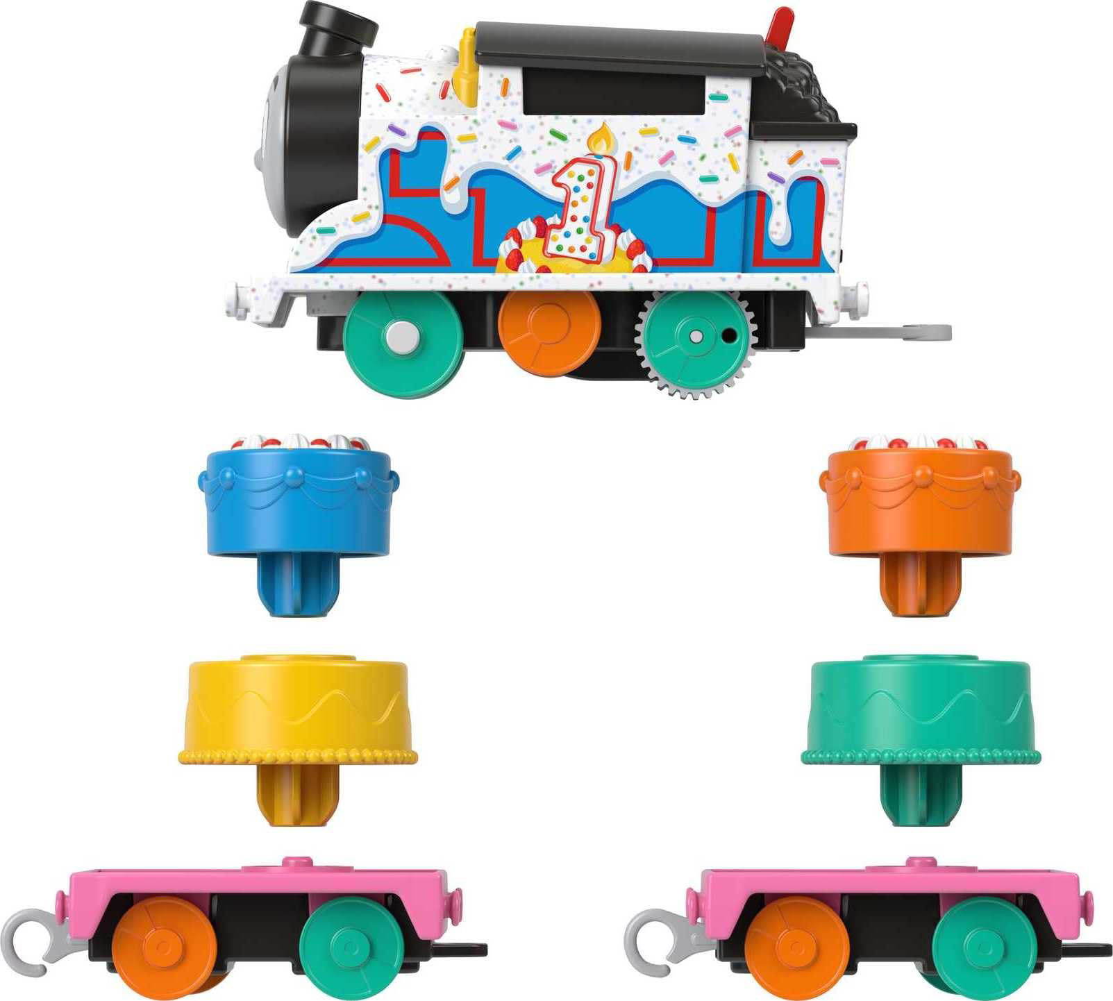 GetUSCart- Thomas & Friends Motorized Toy Train, Wobbly Cake Thomas ...