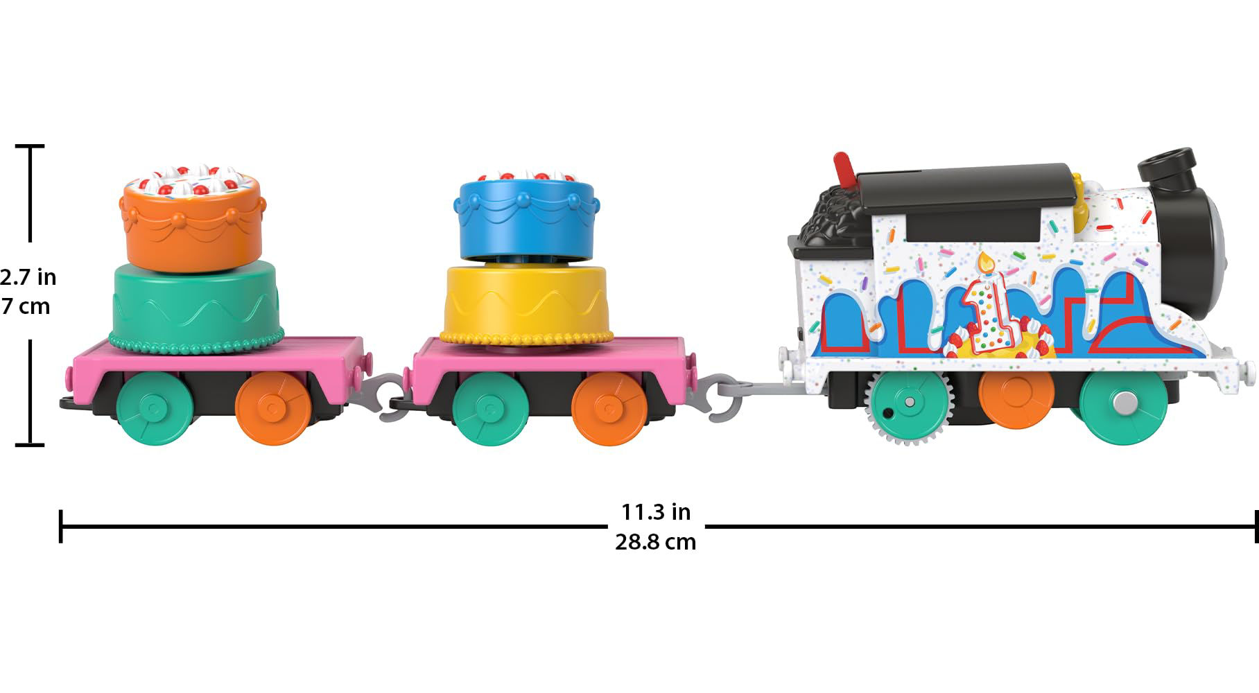 GetUSCart- Thomas & Friends Motorized Toy Train, Wobbly Cake Thomas ...