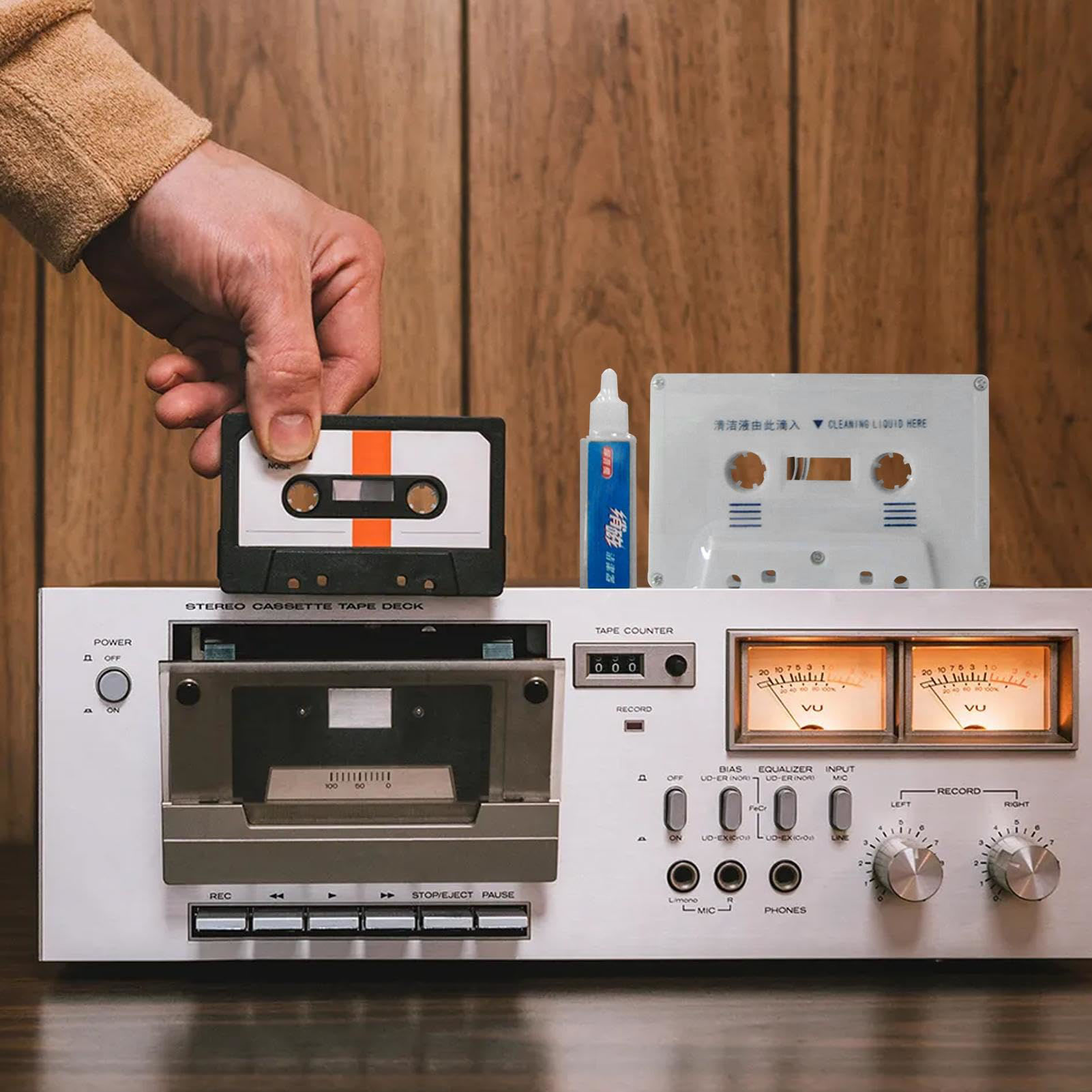 GetUSCart- Cassette Head Cleaner - Head Cleaner & Demagnetizer, Tape ...