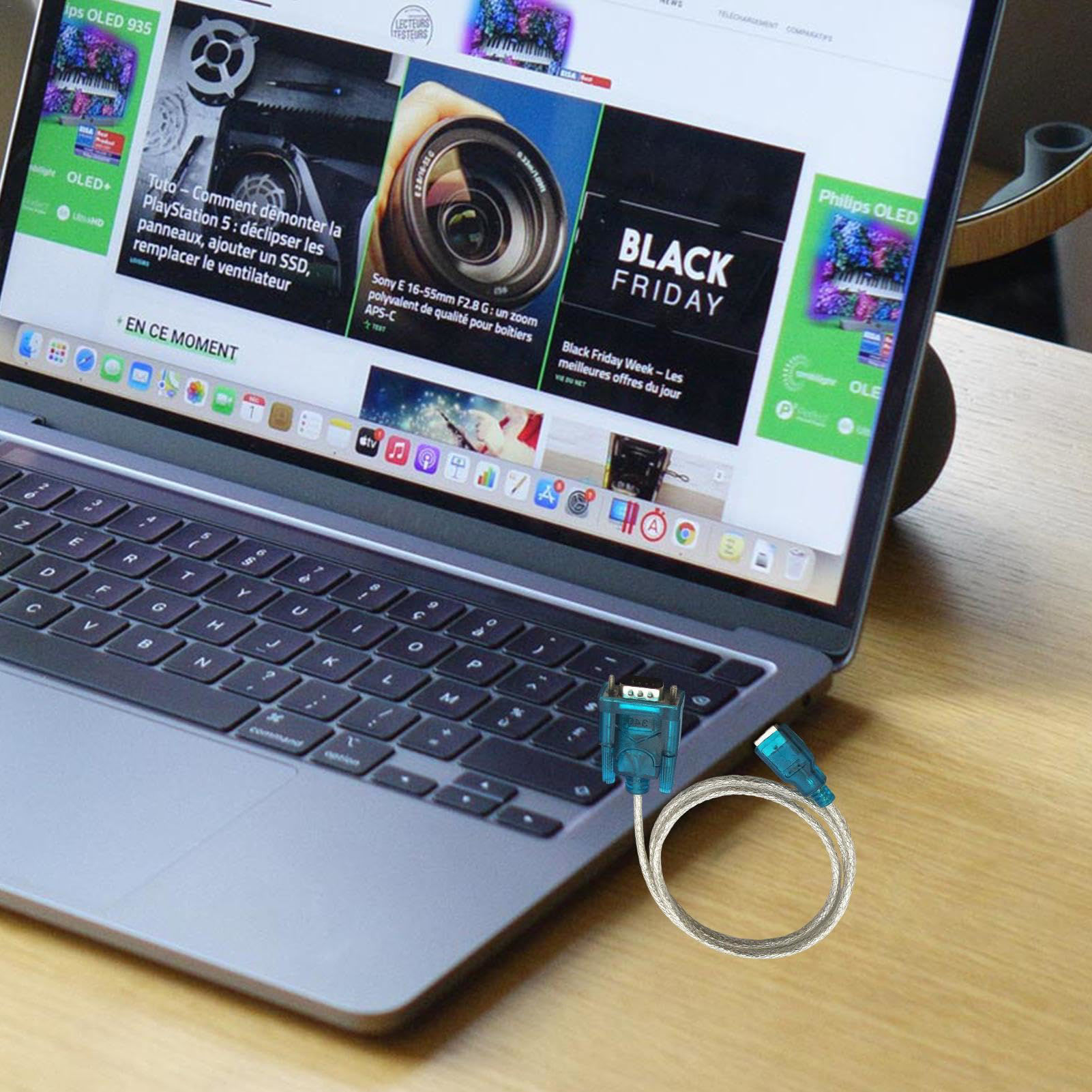 GetUSCart- Seriall Adapter - 9 Pin Seriall To USB Converter, USB To ...