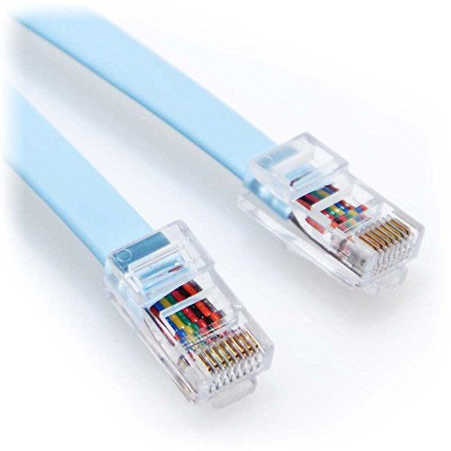 GetUSCart- CableRack 3ft RJ45 to RJ45 Rollover Console Cable for Cisco ...