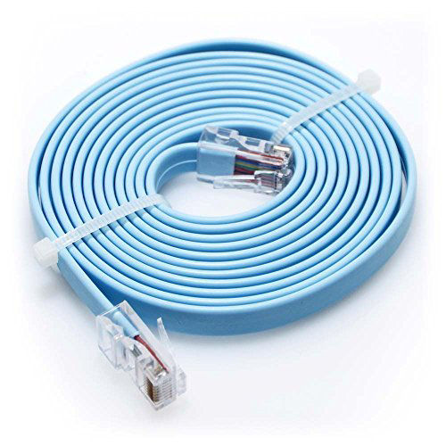 GetUSCart- CableRack 3ft RJ45 to RJ45 Rollover Console Cable for Cisco ...