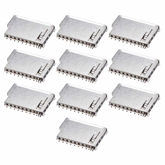 GetUSCart- uxcell SD Memory Card Socket Short Body 11 Pin PCB Mount ...