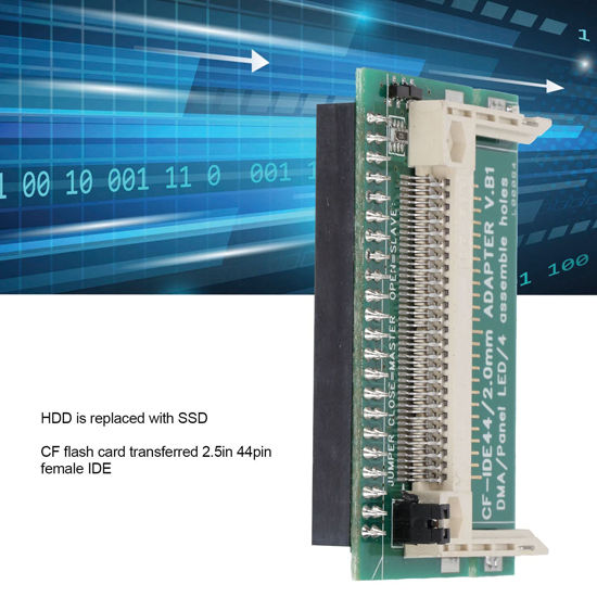 GetUSCart- Mini CF to IDE Adapter Card, Adapter CF Card to Vertical 2.5 inch 44 Pin Female IDE ...