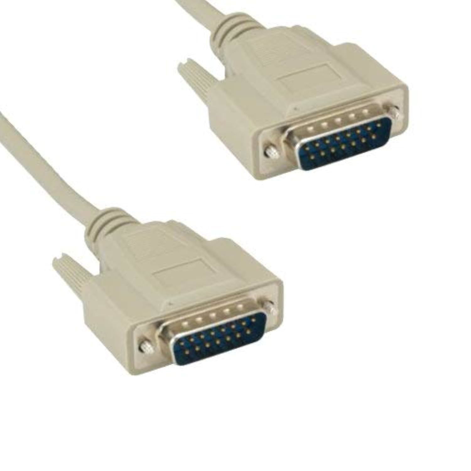 GetUSCart- KENTEK 10 Feet FT DB15 Monitor Cable Cord Connector 28 AWG ...