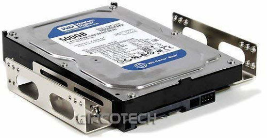 GetUSCart- 3.5" to 5.25" Bay Hard Disk Drive HDD Mounting Bracket Adapter Metal Kit