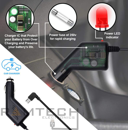 GetUSCart- Ramtech DC 12V 2A Universal Car Charger Power Adapter Cable ...