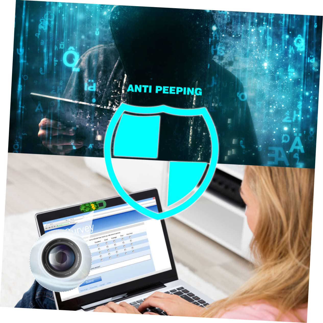 GetUSCart- Mobestech Computer Camera 3pcs Slider Camera Blocker Slide Privacy Phone Cell Cover ...