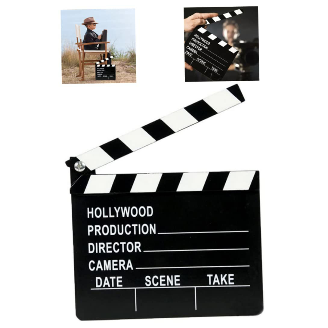 GetUSCart- Hajimia Film Clapper Board Wooden Movie Clapboard Coating ...