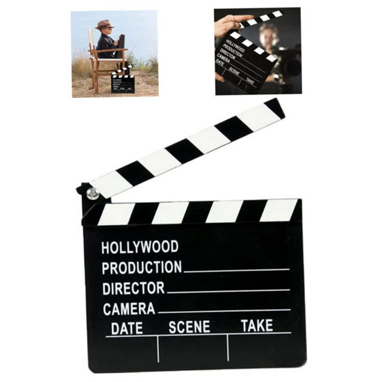 GetUSCart- Hajimia Film Clapper Board Wooden Movie Clapboard Coating ...
