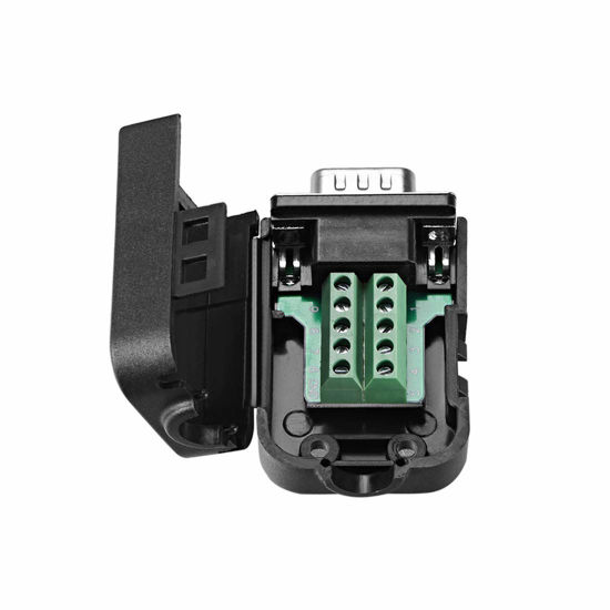 GetUSCart- uxcell D-sub DB9 Breakout Board Connector with Case 9 Pin 2 Row Male RS232 Serial ...