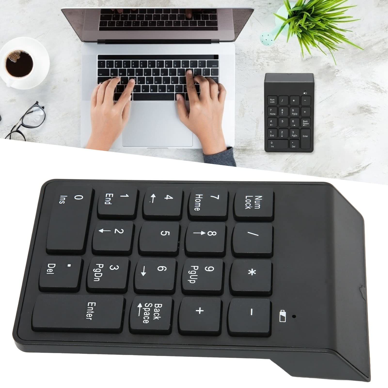 GetUSCart- Numeric Keyboard,Mini Portable Wireless 18keys Keyboard,USB ...