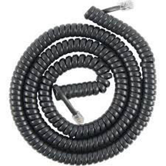 GetUSCart- Permo 25 Feet Black Coil Telephone Cord