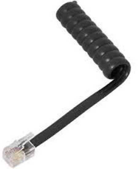 GetUSCart- Permo 25 Feet Black Coil Telephone Cord
