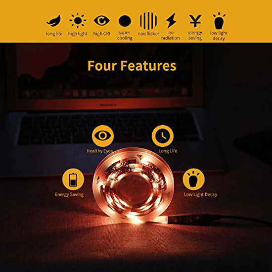 GetUSCart- Docooler LED Computer Case Strip Light Flexible RGB Lamp ...