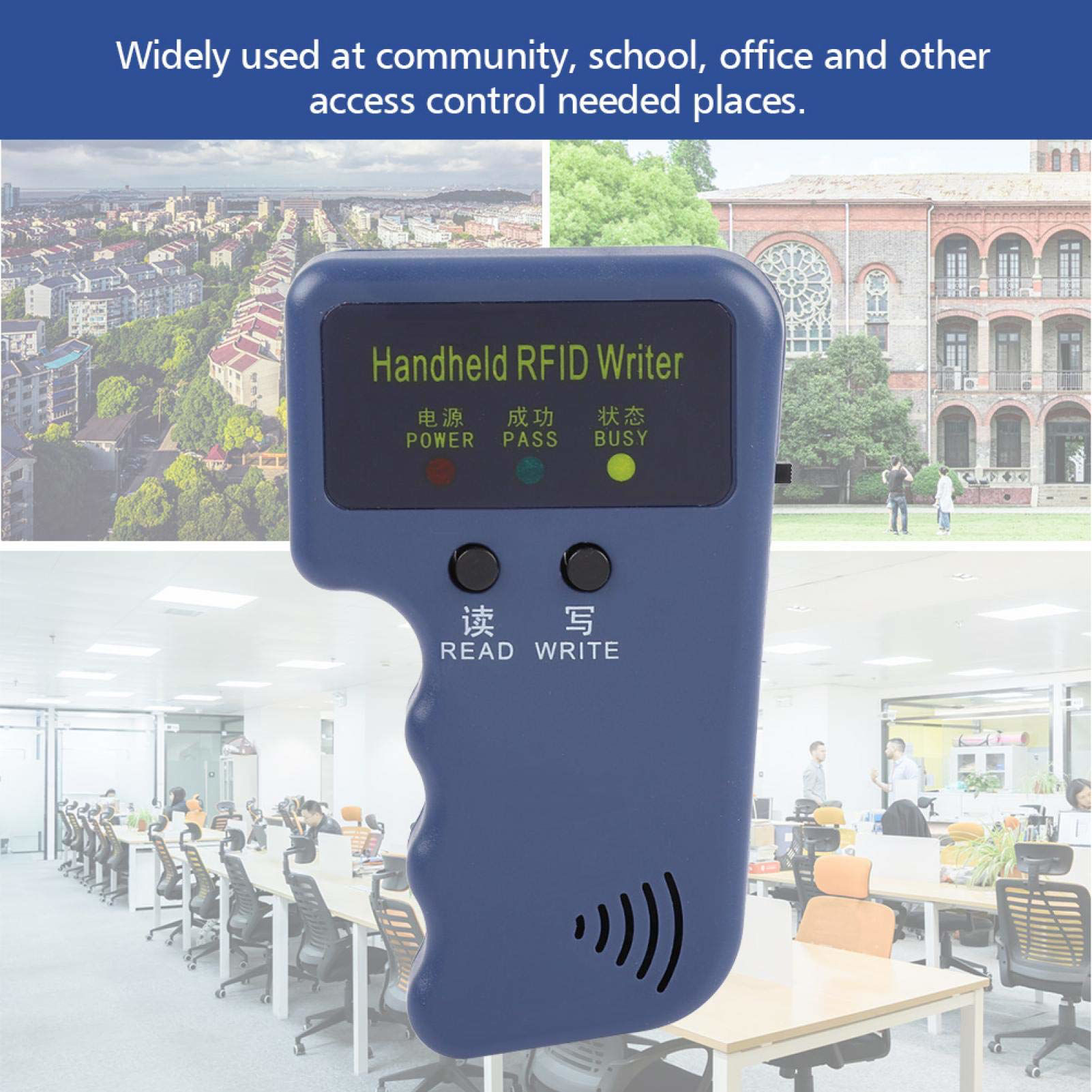 GetUSCart- Handheld RFID Copier 125KHz EM4100 Portable ID Card Copier ...