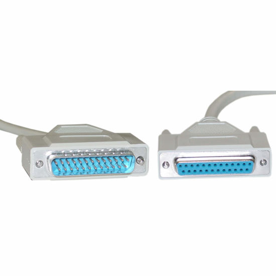 GetUSCart- CableWholesale DB25 Null Modem Cable, 28 AWG Single Shielded ...
