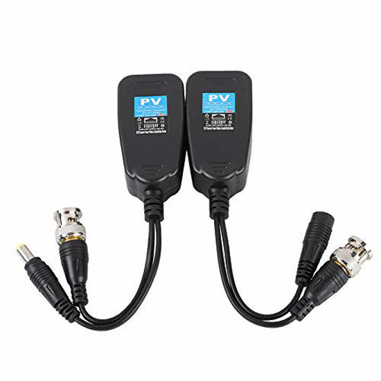 GetUSCart- HD Passive CCTV Coaxial BNC Video Balun Twisted Transceiver ...